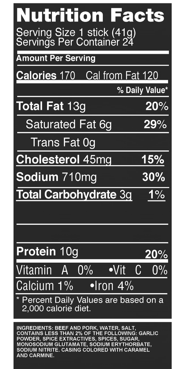 #122 Large Tillamook Pepperoni Meat Sticks – TCS Fundraising